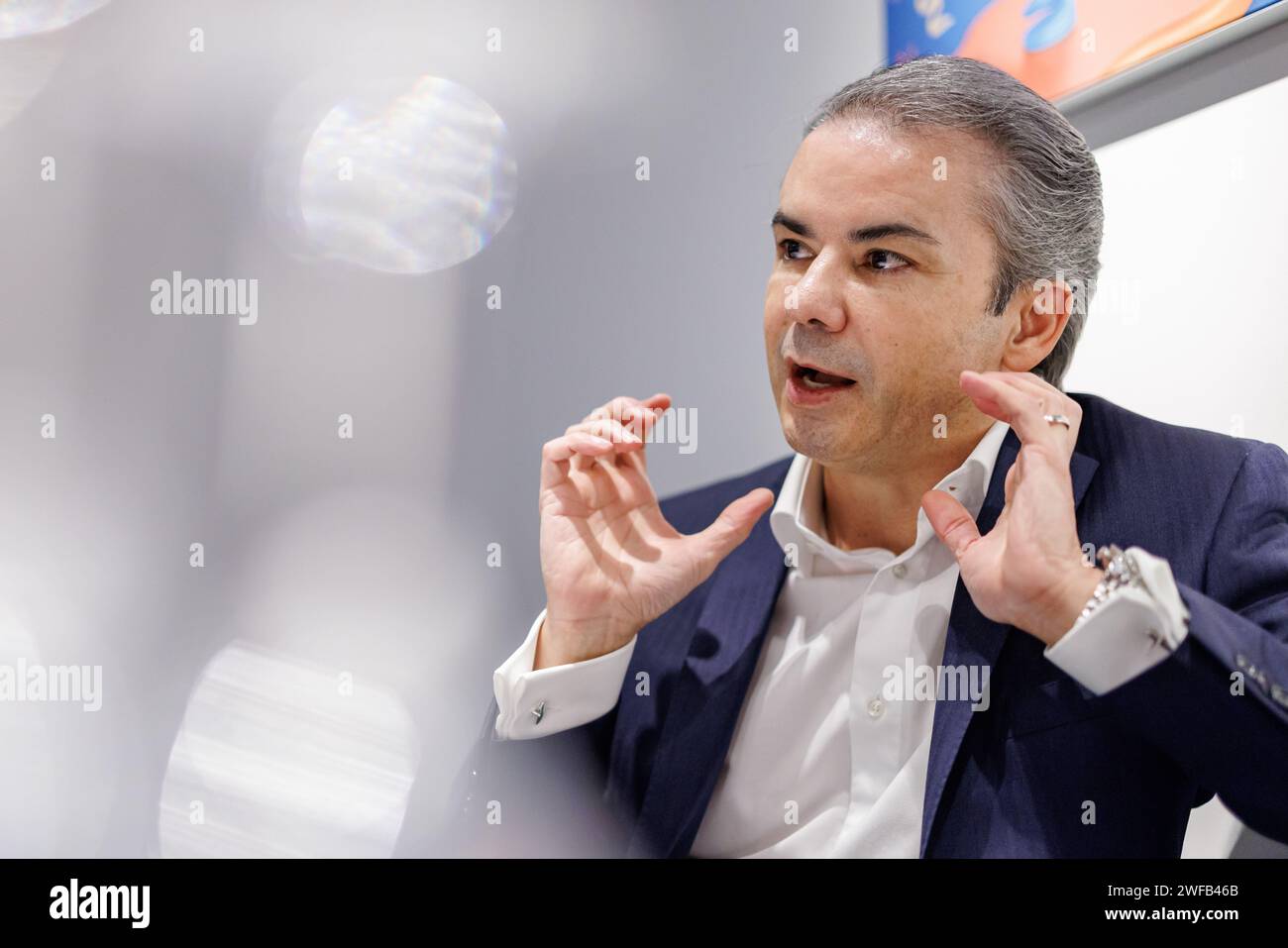 Nuremberg, Germany. 29th Jan, 2024. Bahri Kurter, CEO of toy ...