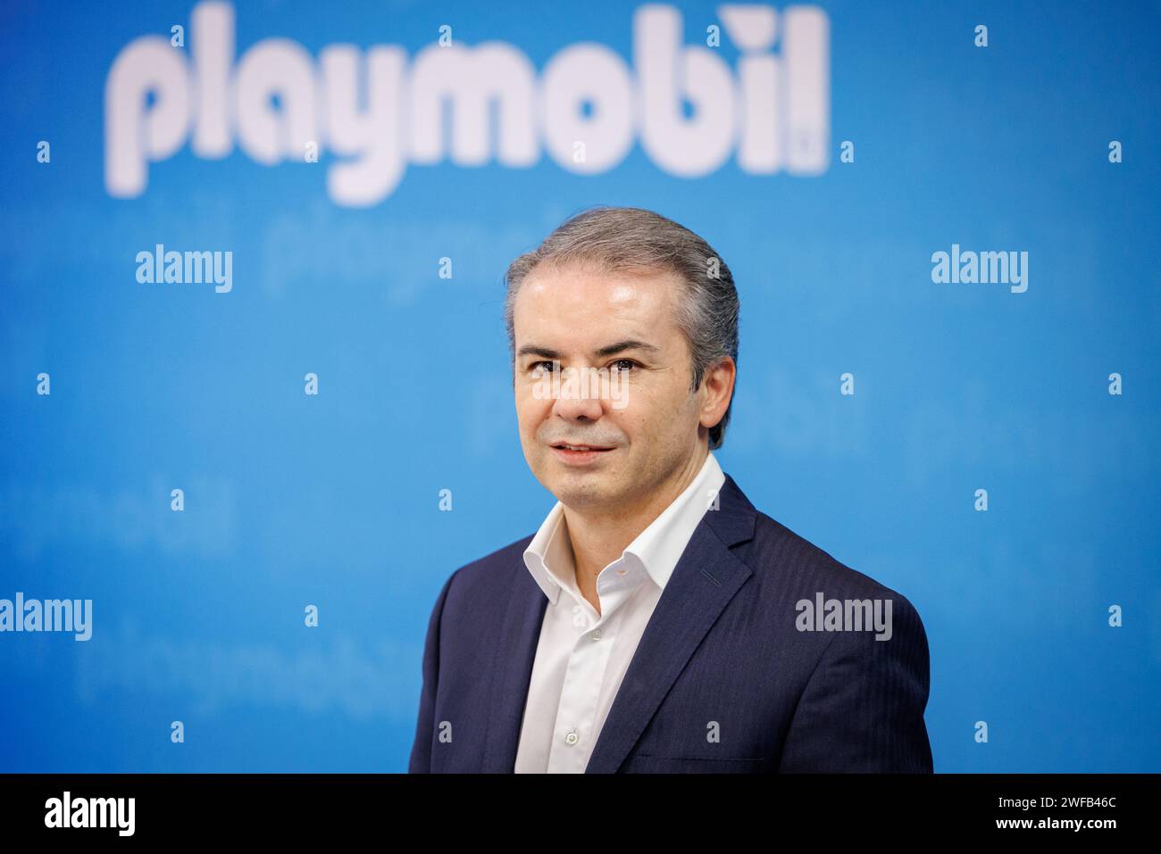 Nuremberg, Germany. 29th Jan, 2024. Bahri Kurter, CEO of toy ...