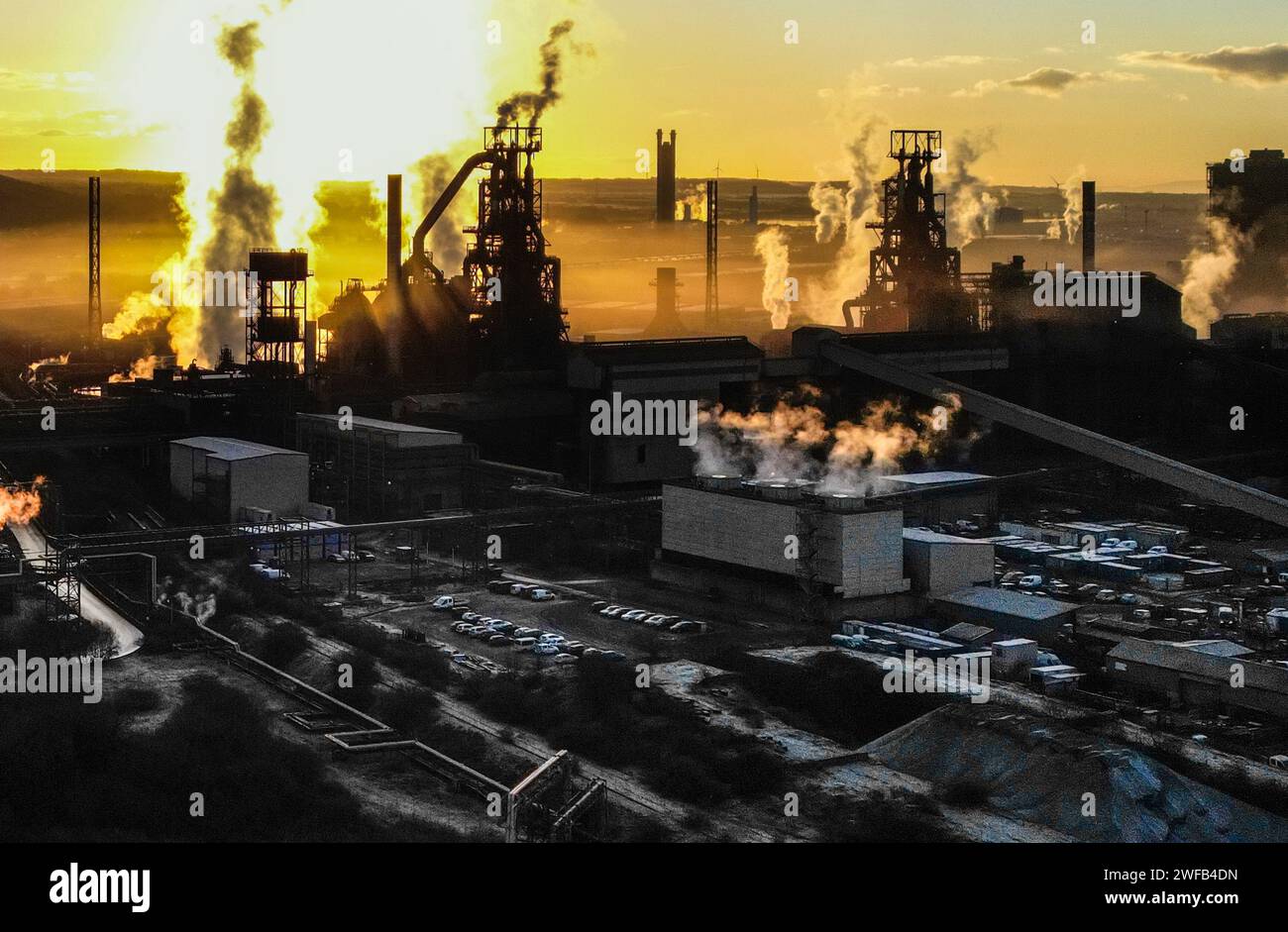 Port Talbot Steelworks, Port Talbot, Wales, UK. 19th January 2024 ...