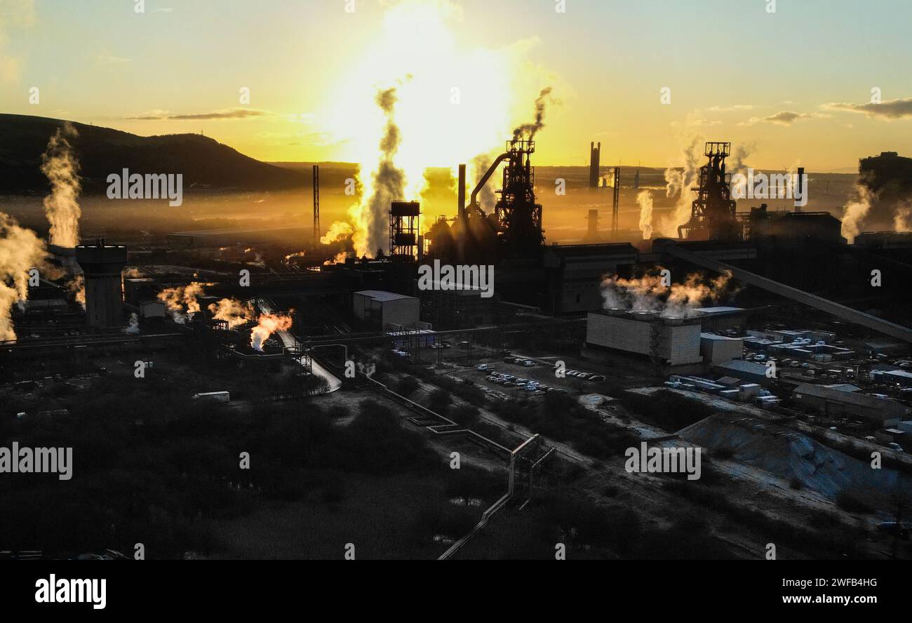 Port Talbot Steelworks, Port Talbot, Wales, UK. 19th January 2024 ...