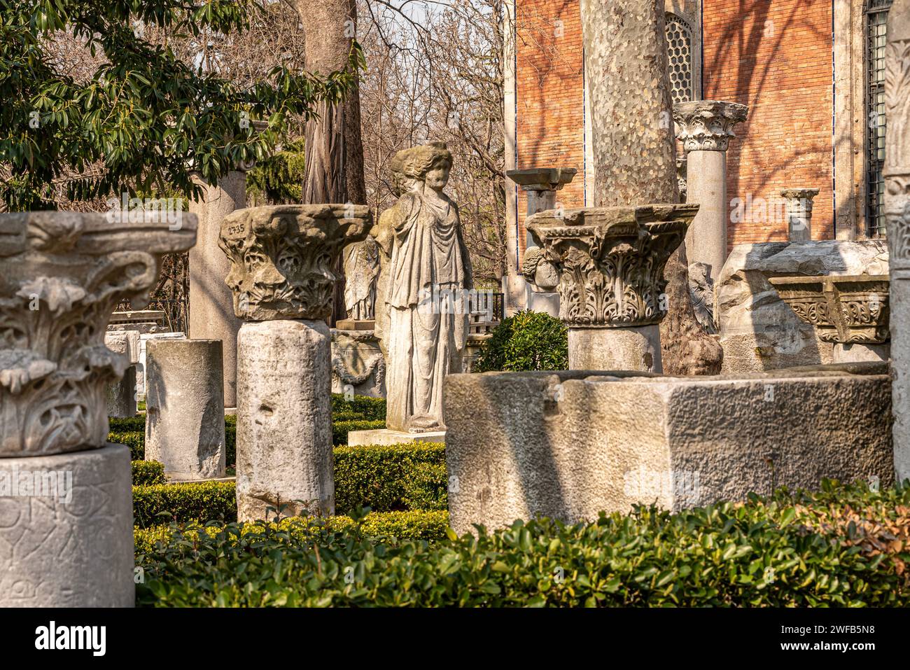 Byzantine style in architecture of Constantinople exterior Stock Photo ...