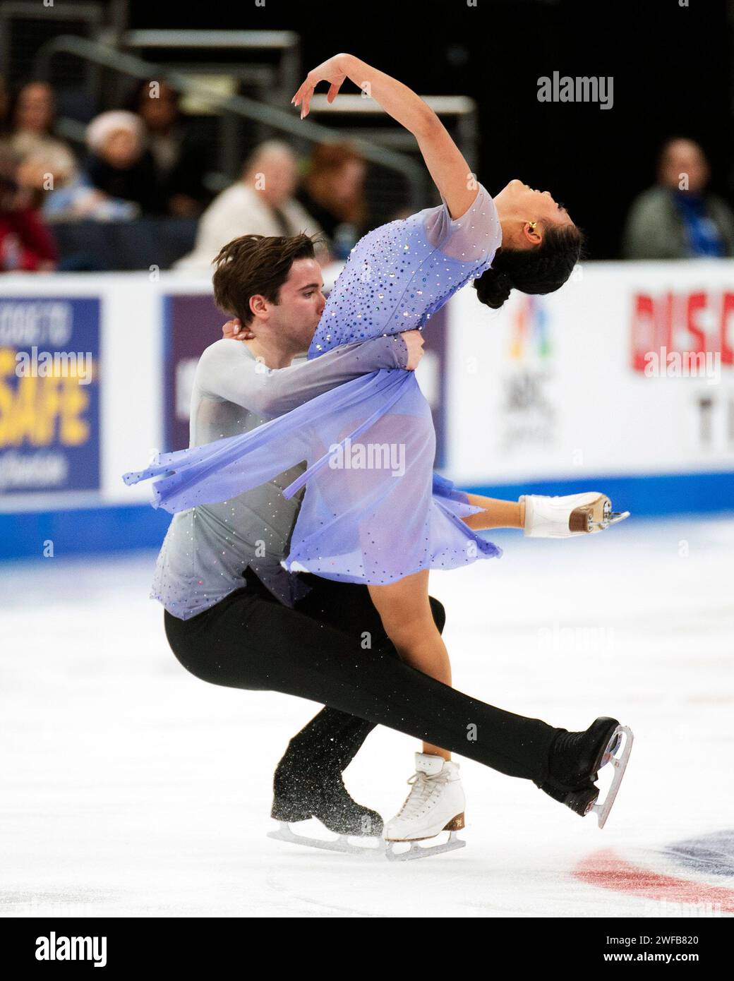 Columbus, Ohio, United States. 24th January, 2024. Amy Cui and Kenny ...