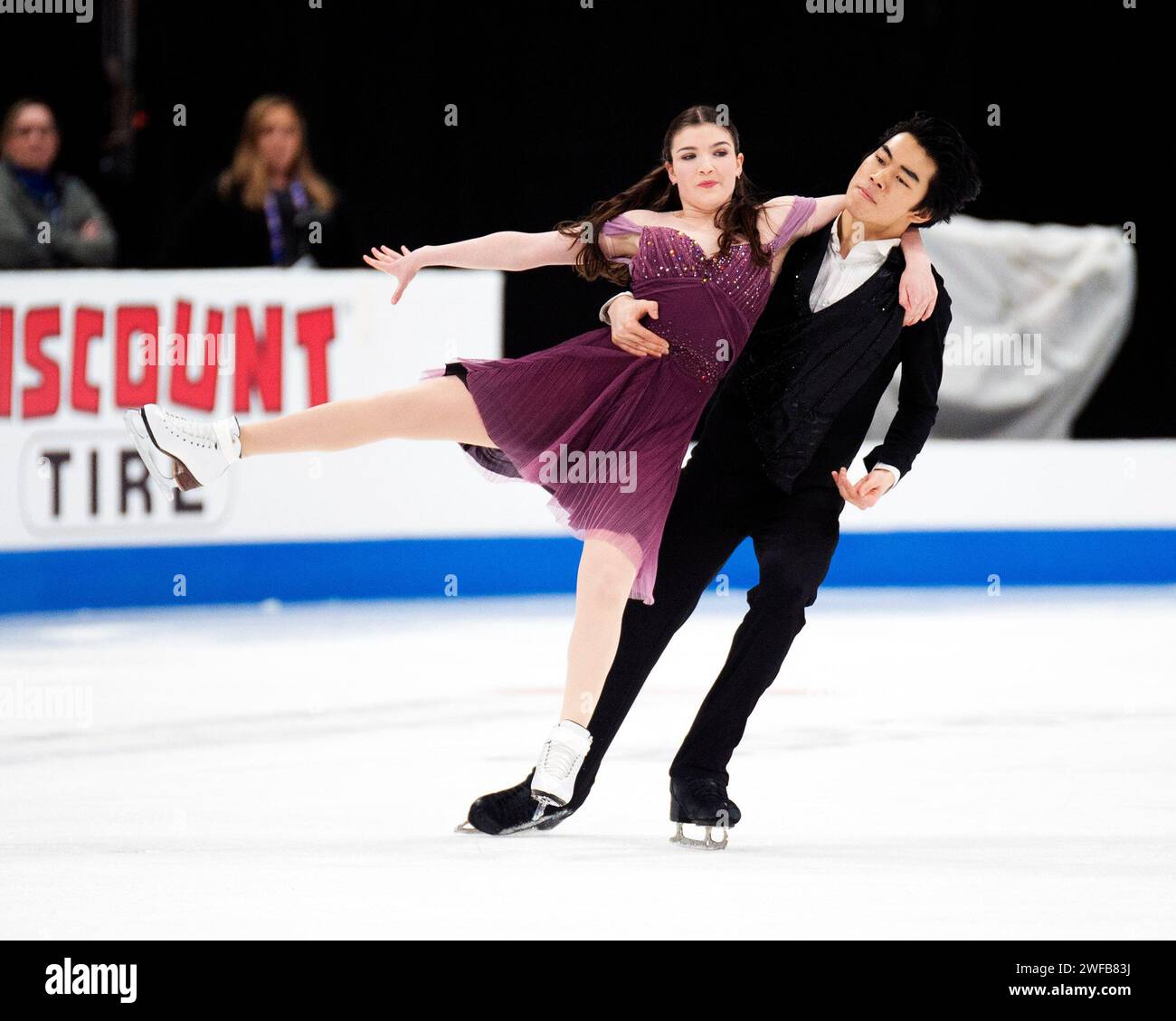 Columbus, Ohio, United States. 24th January, 2024. Yahli Pederson and ...