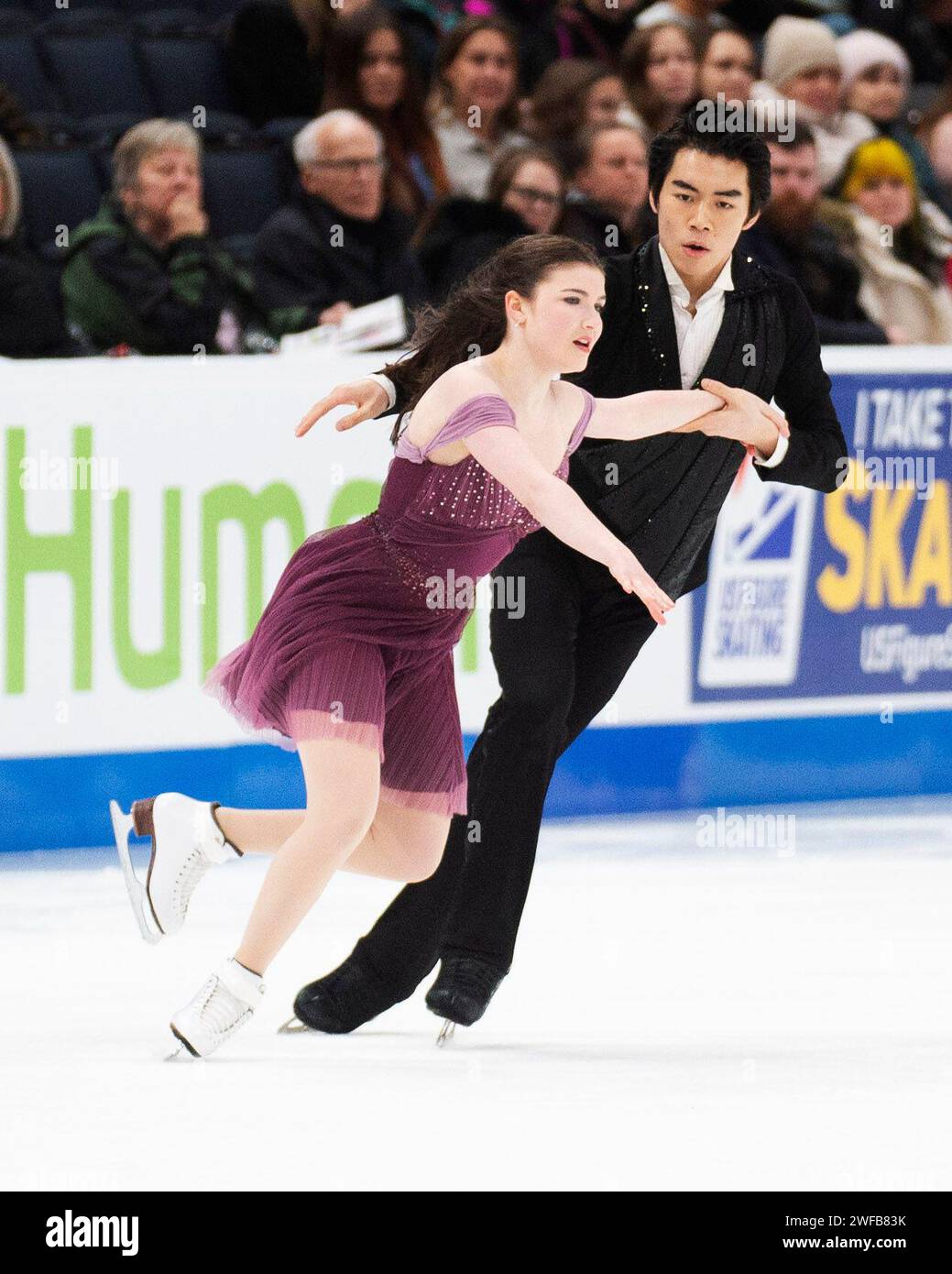 Columbus, Ohio, United States. 24th January, 2024. Yahli Pederson and ...