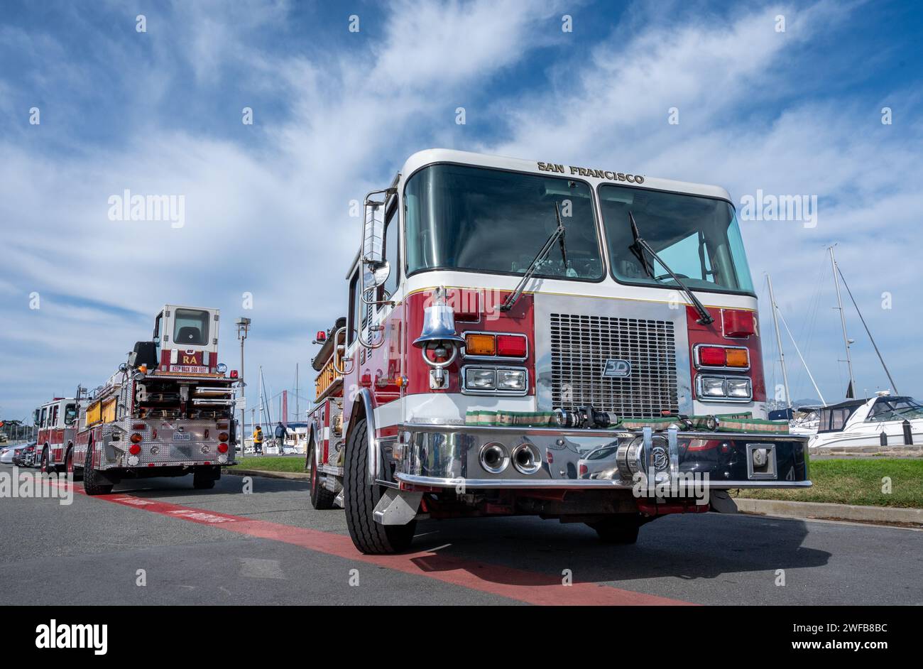 The fire engine cars in San Francisco Stock Photo - Alamy