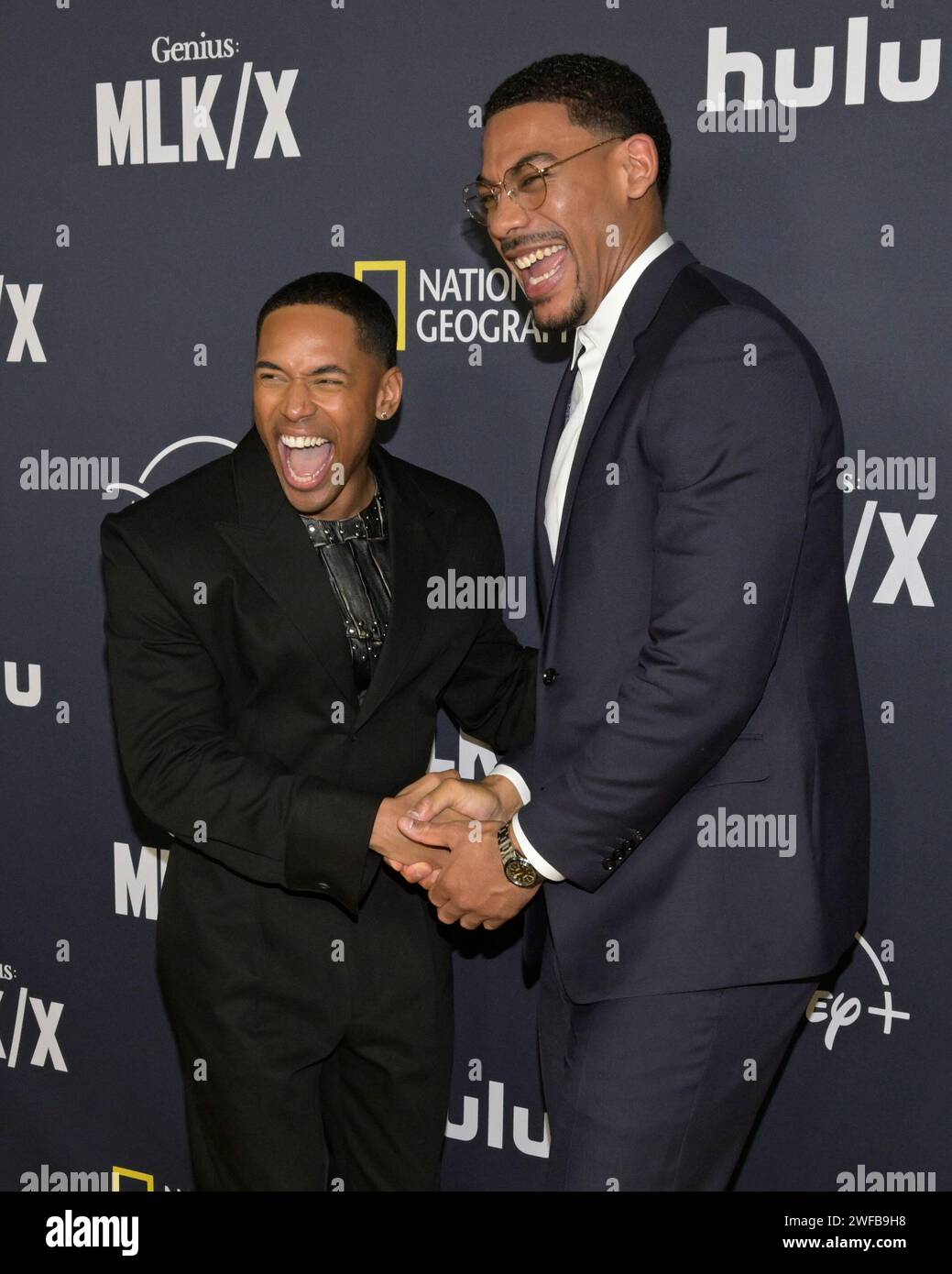 Los Angeles, California, USA. , . Kelvin Harrison Jr. and Aaron Pierre National Geographic Hosts ...