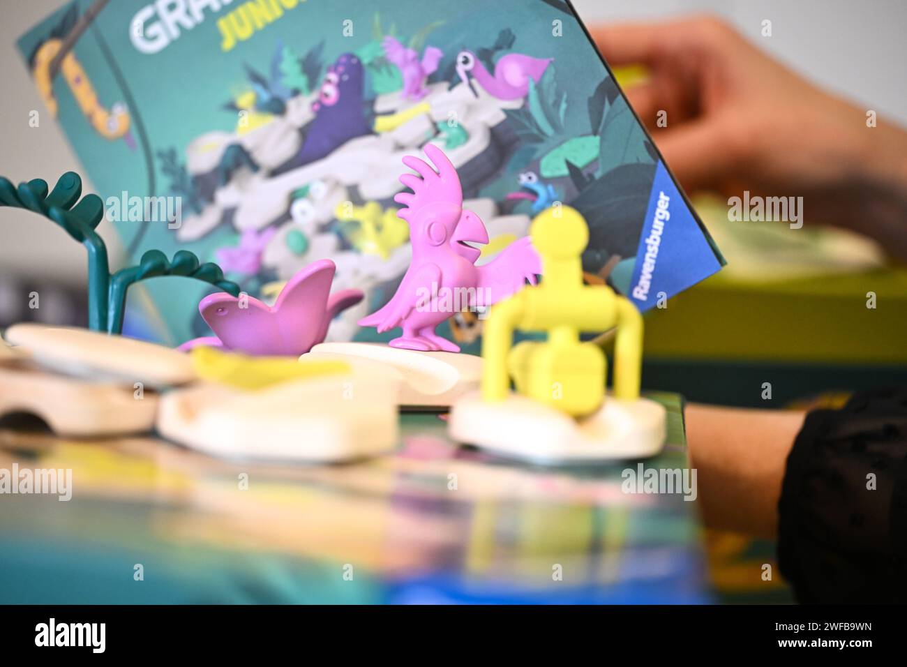 Ravensburg, Germany. 23rd Jan, 2024. A woman looks at the game ...