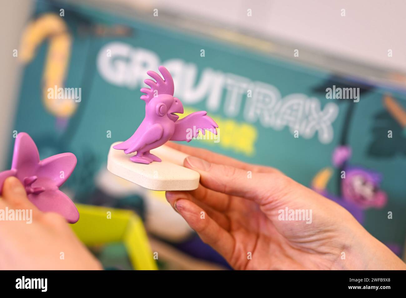 Ravensburg, Germany. 23rd Jan, 2024. A woman looks at the game ...