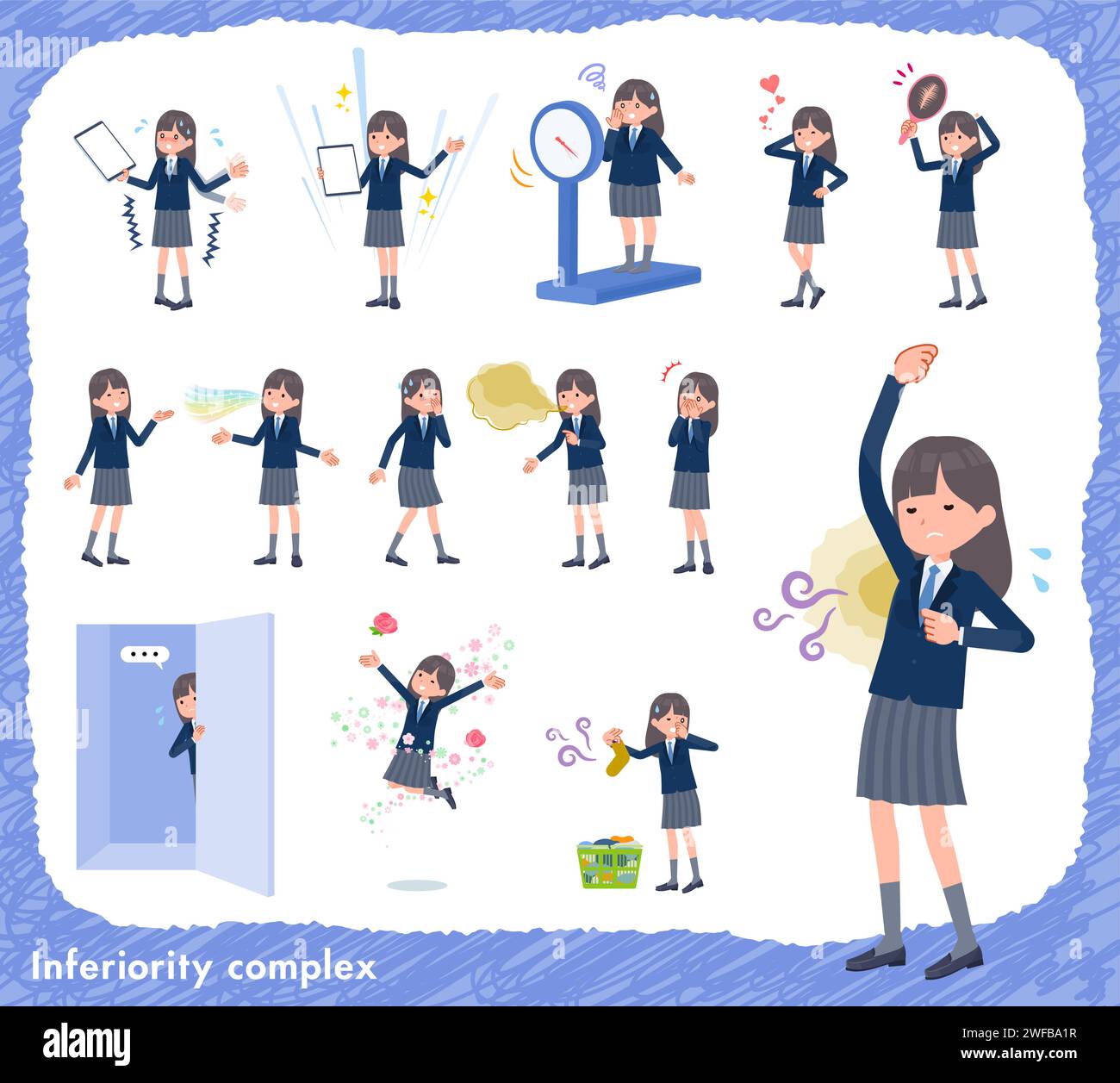 Embarrassing and woman Stock Vector Images - Alamy