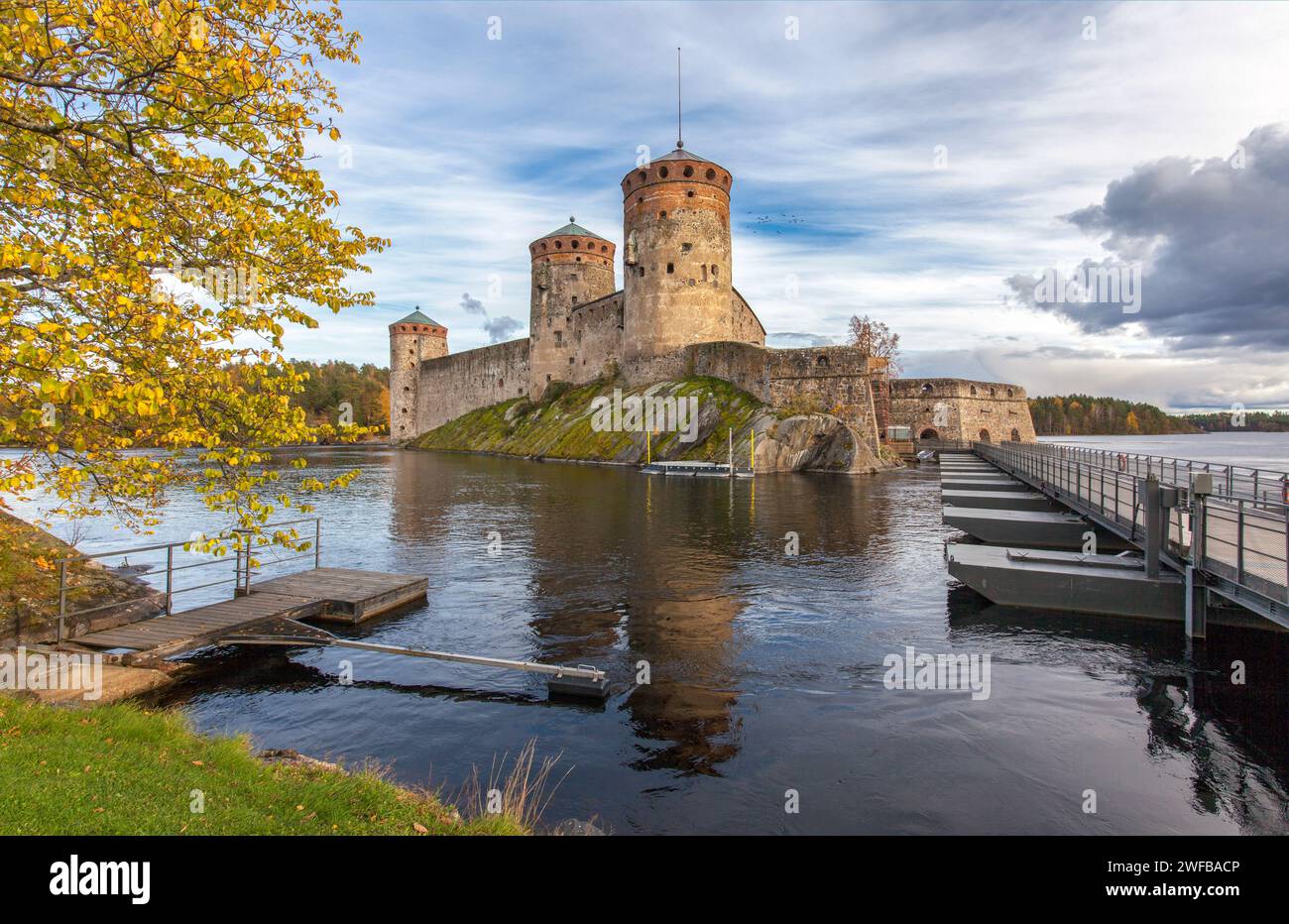 Olavinlinna is a 15th-century three-tower castle located in Savonlinna ...