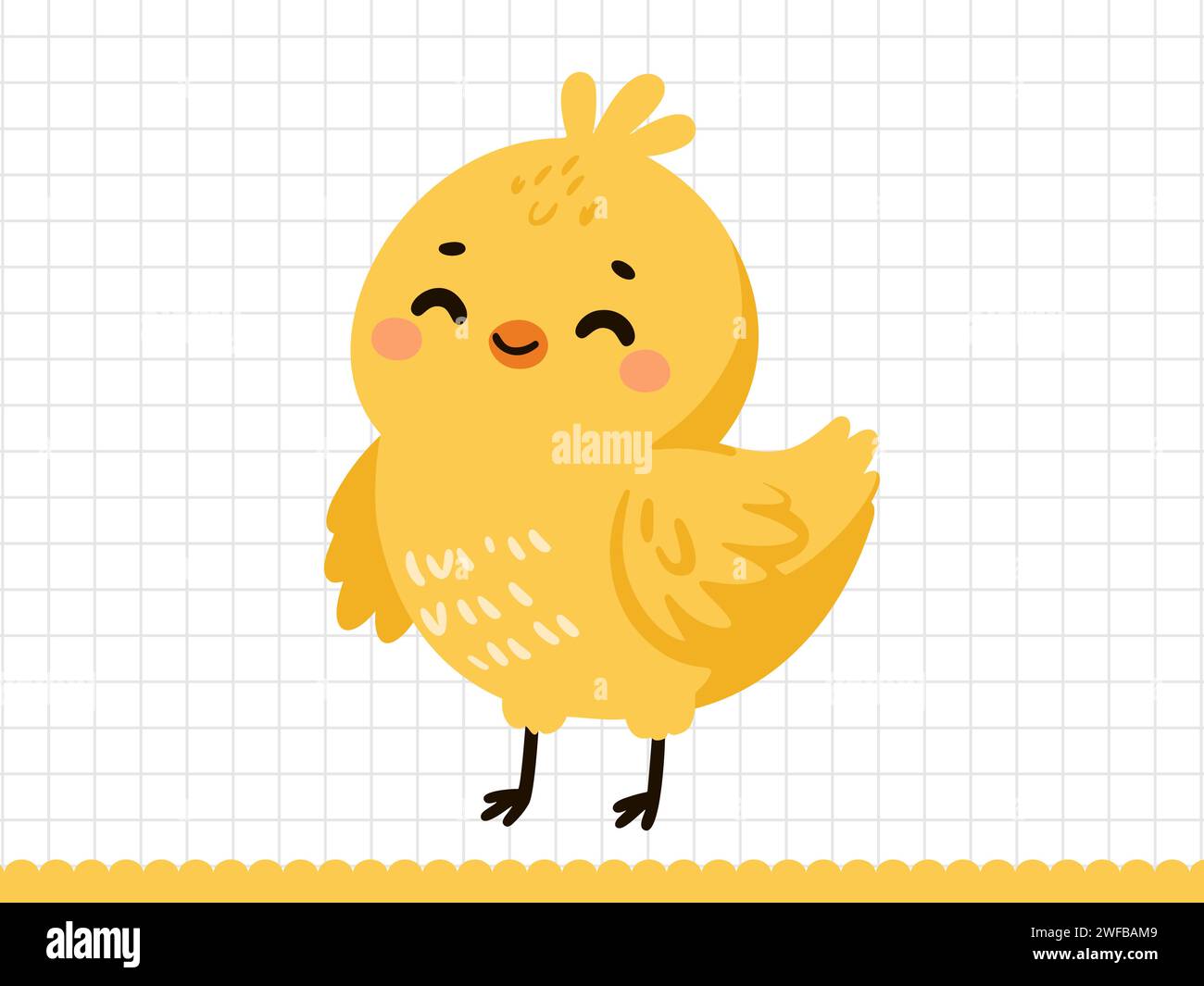 Cute easter chick . Easter vector illustration Stock Vector Image & Art ...