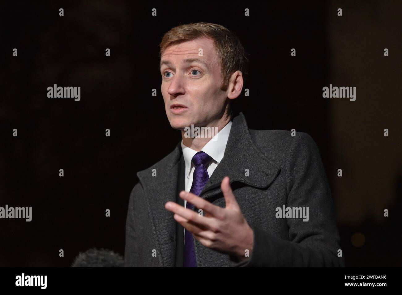London, England, UK. 30th Jan, 2024. UK Housing Minister LEE ROWLEY is ...