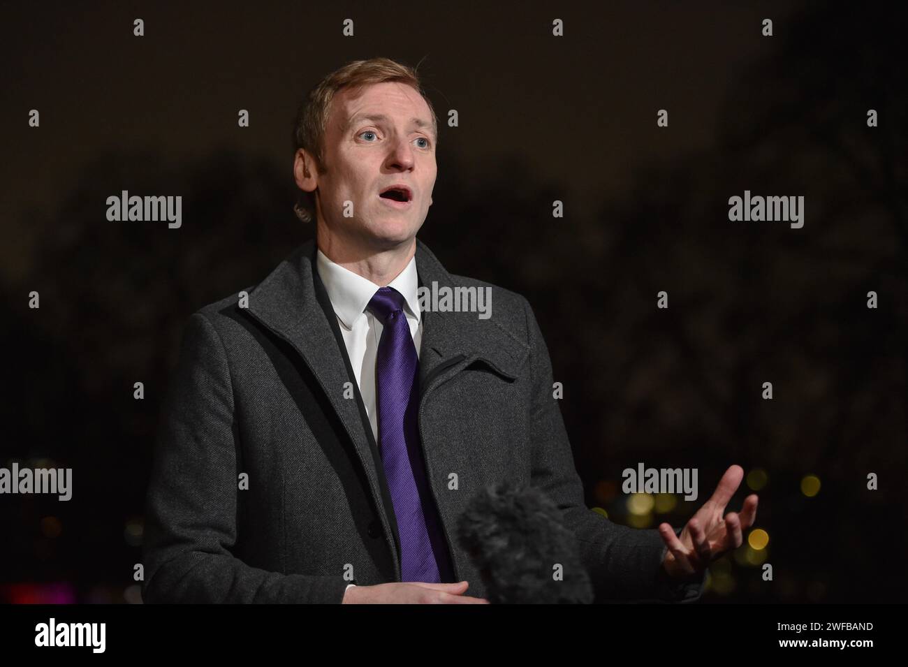 London, England, UK. 30th Jan, 2024. UK Housing Minister LEE ROWLEY is ...