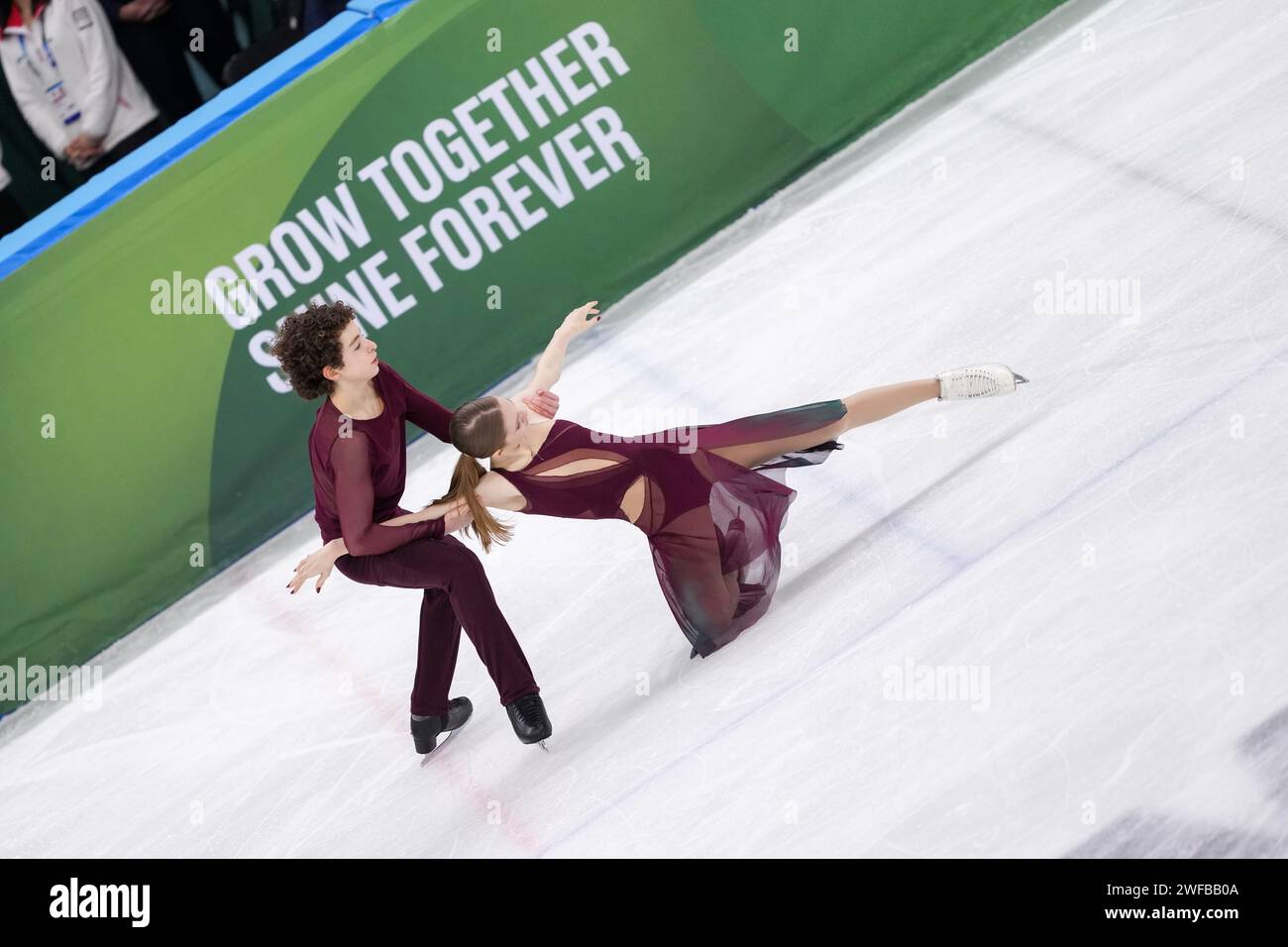 Gangneung, South Korea. 30th Jan, 2024. Olivia Ilin (R)/Dylan Cain of ...
