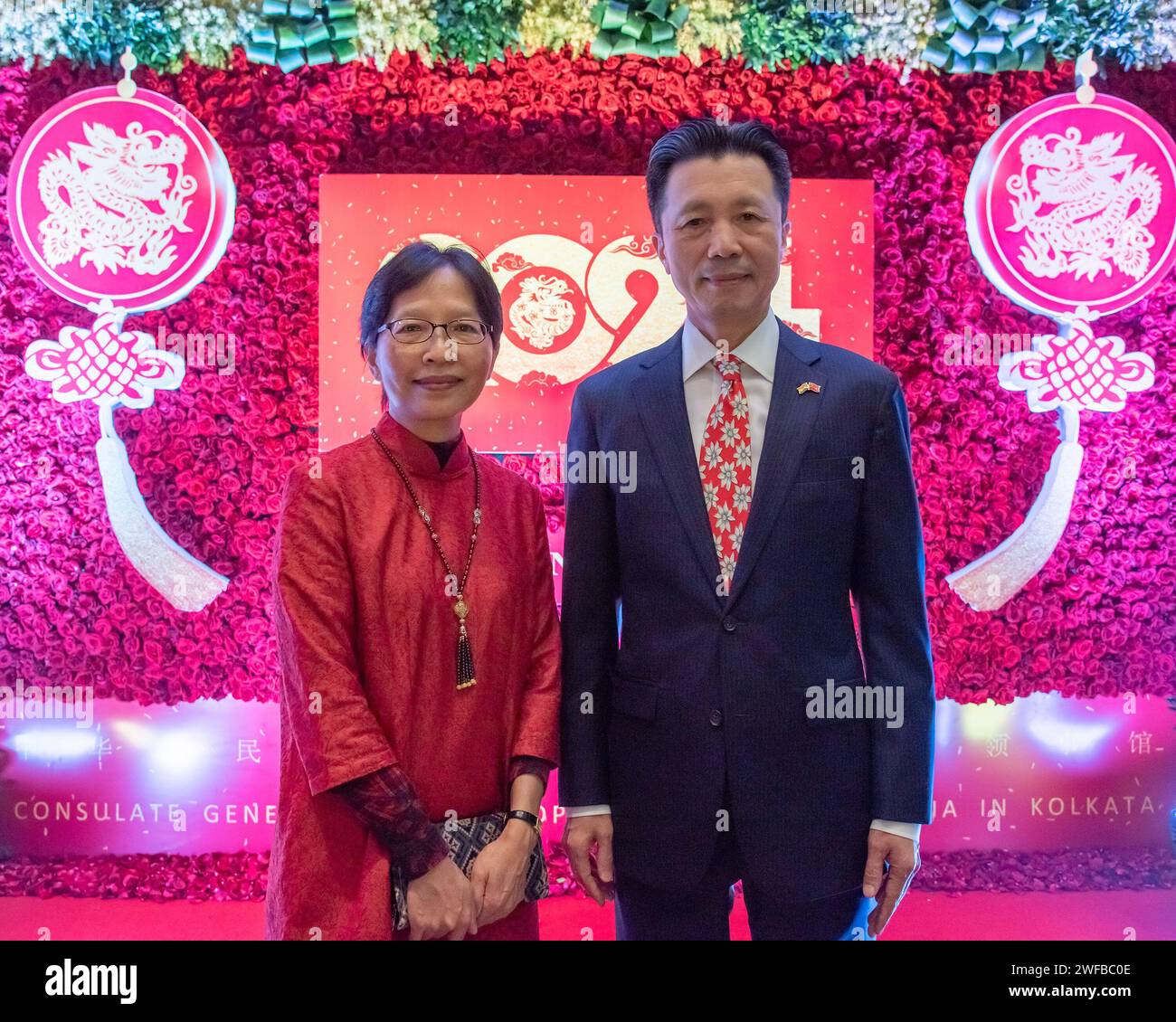 Kolkata, India. 30th Jan, 2024. The Consulate office of Peoples ...