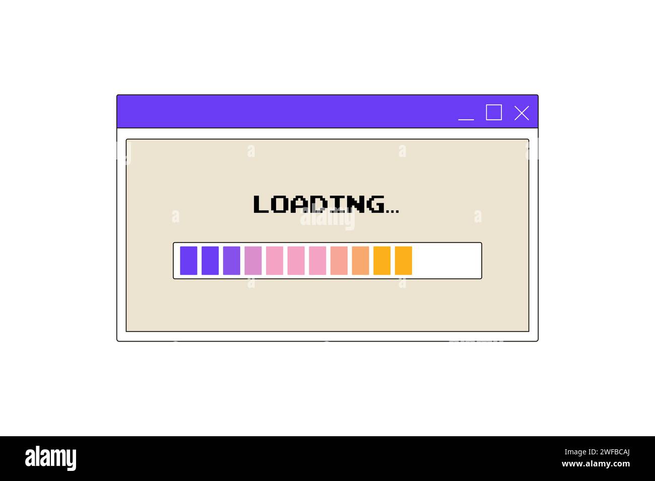 loading window, web interface, neobrutalism, y2k interface, retro ... loading window, web interface, neobrutalism, y2k interface, retro ...