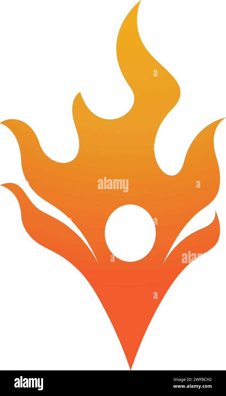 Fire flame vector illustration design template Stock Vector Image & Art ...