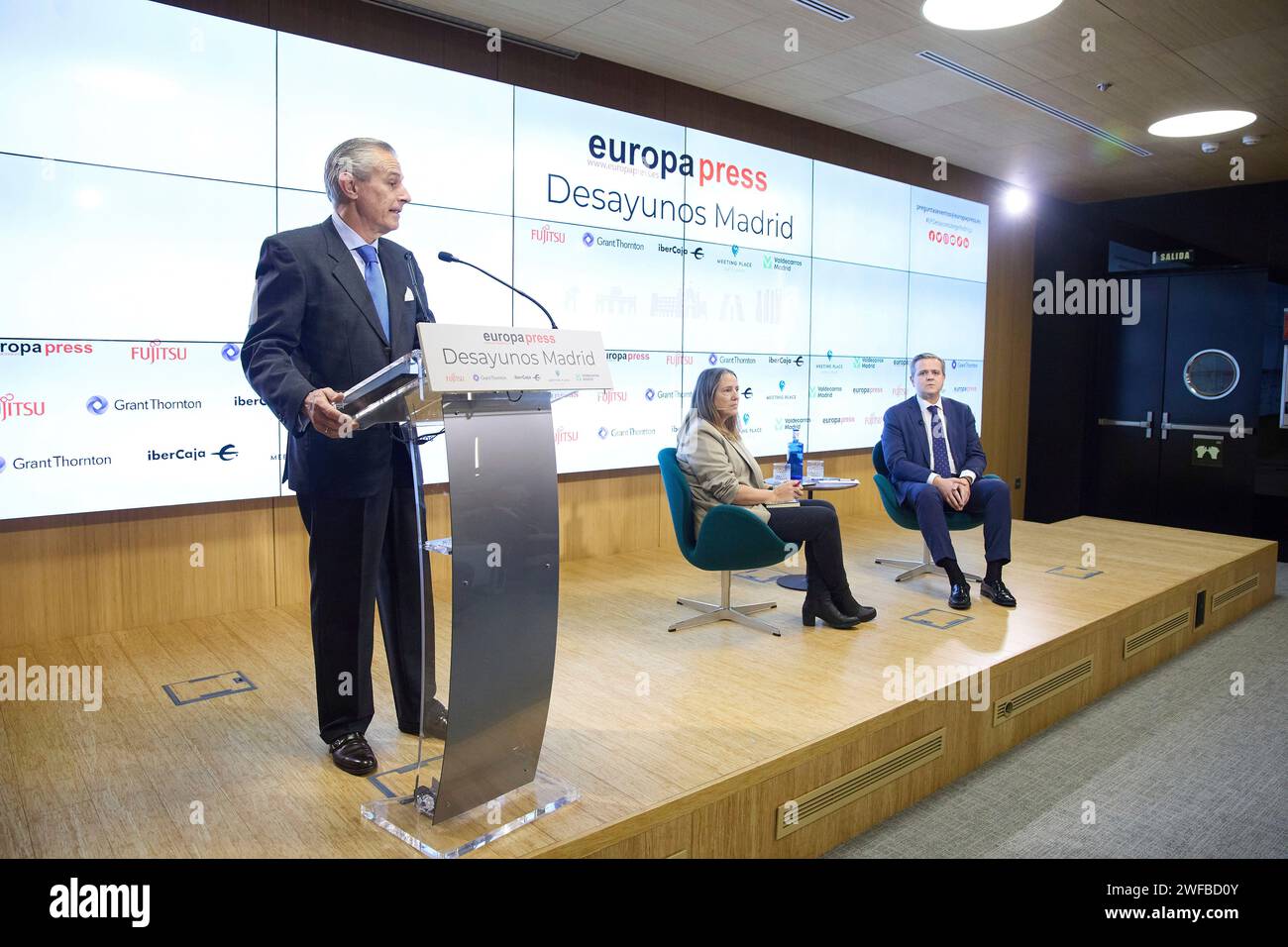 (L-R) The Chairman of Europa Press, Asís Martín de Cabiedes 30 JANUARY ...
