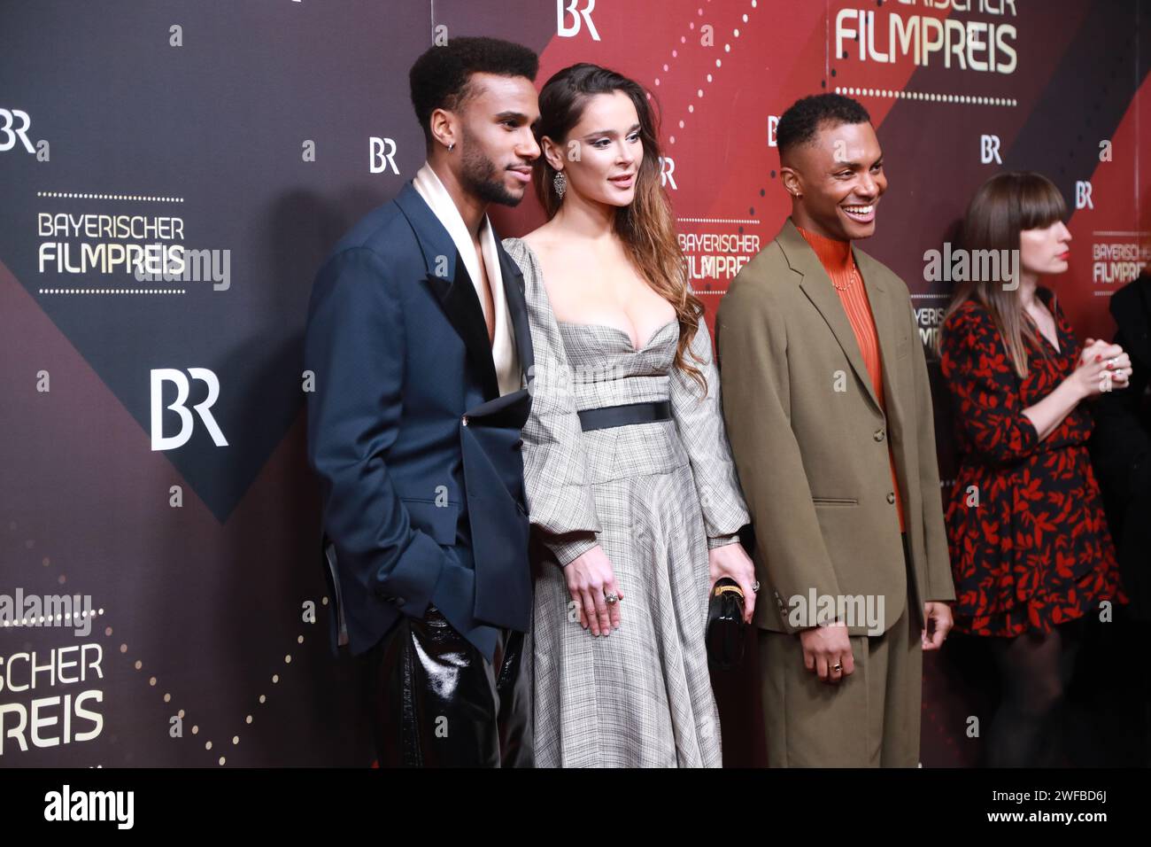 Tijan Njie, Bella Dayne und Elan Ben Ali bei der Verleihung des 45 ...