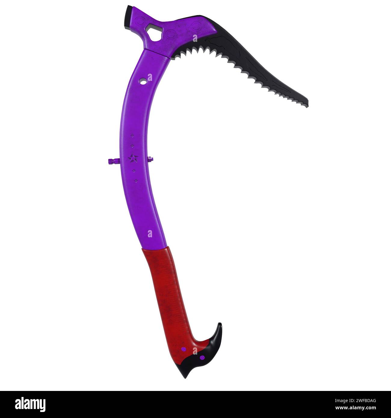 Climbing Axe isolated on white background. High quality 3d illustration ...