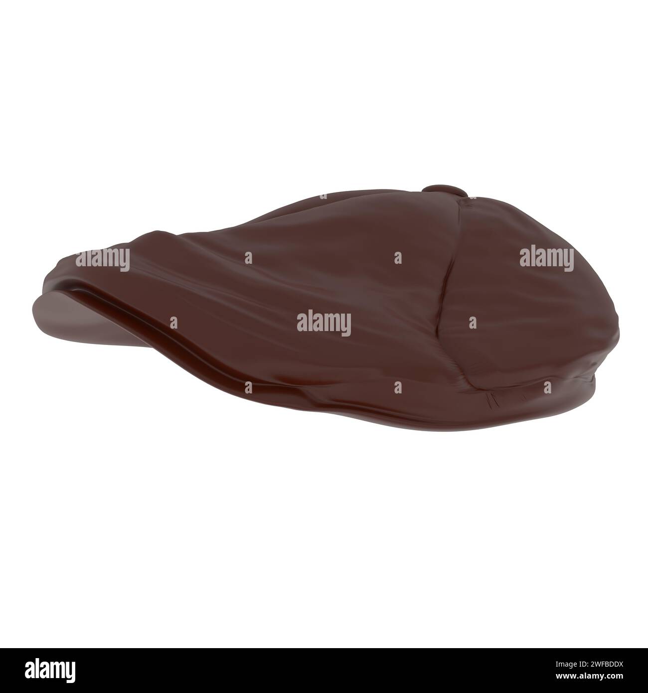Flat Cap isolated on white background. High quality 3d illustration ...