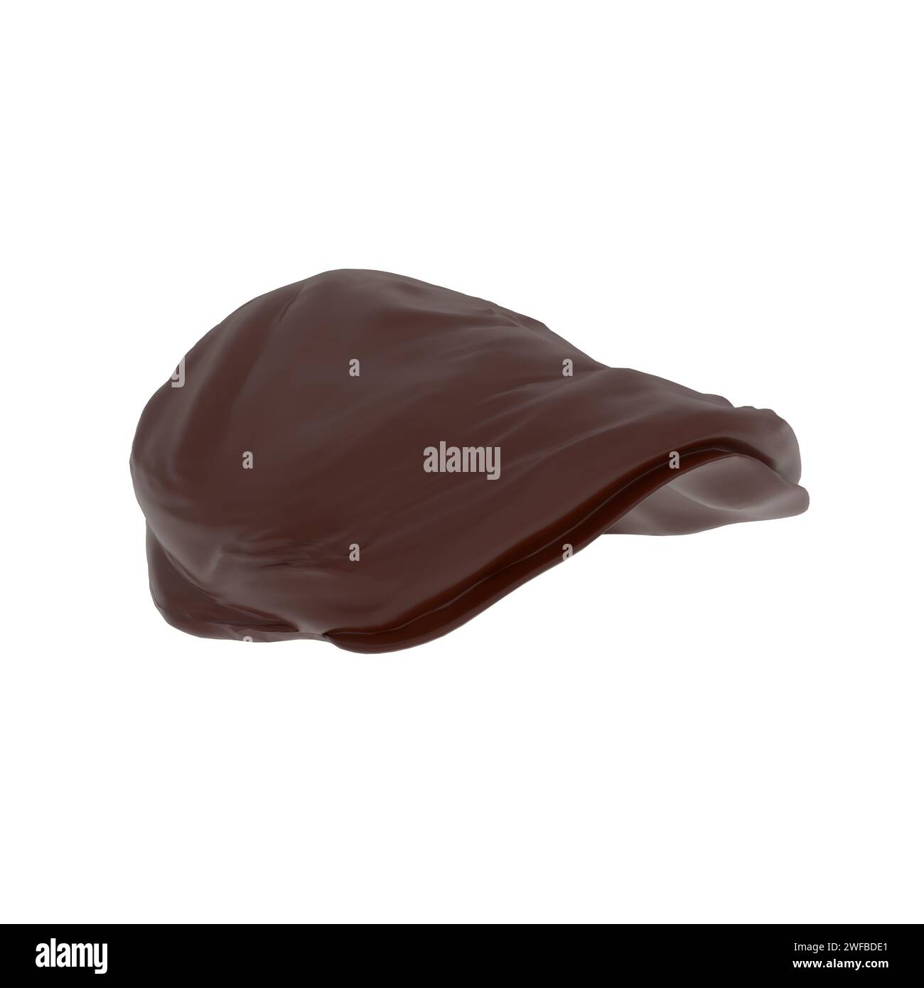 Flat Cap isolated on white background. High quality 3d illustration ...