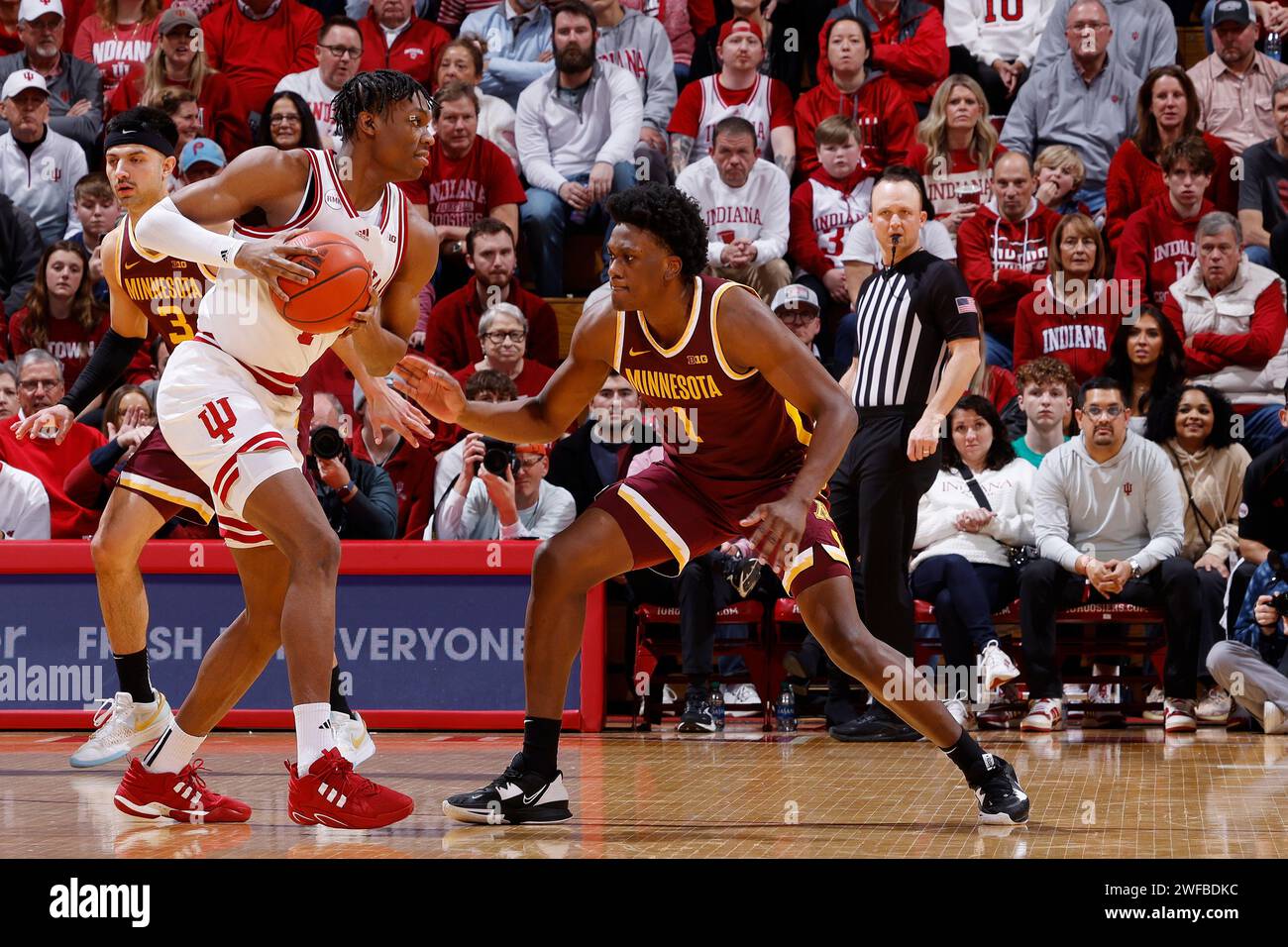 BLOOMINGTON, IN - JANUARY 12: Minnesota Golden Gophers forward Joshua ...