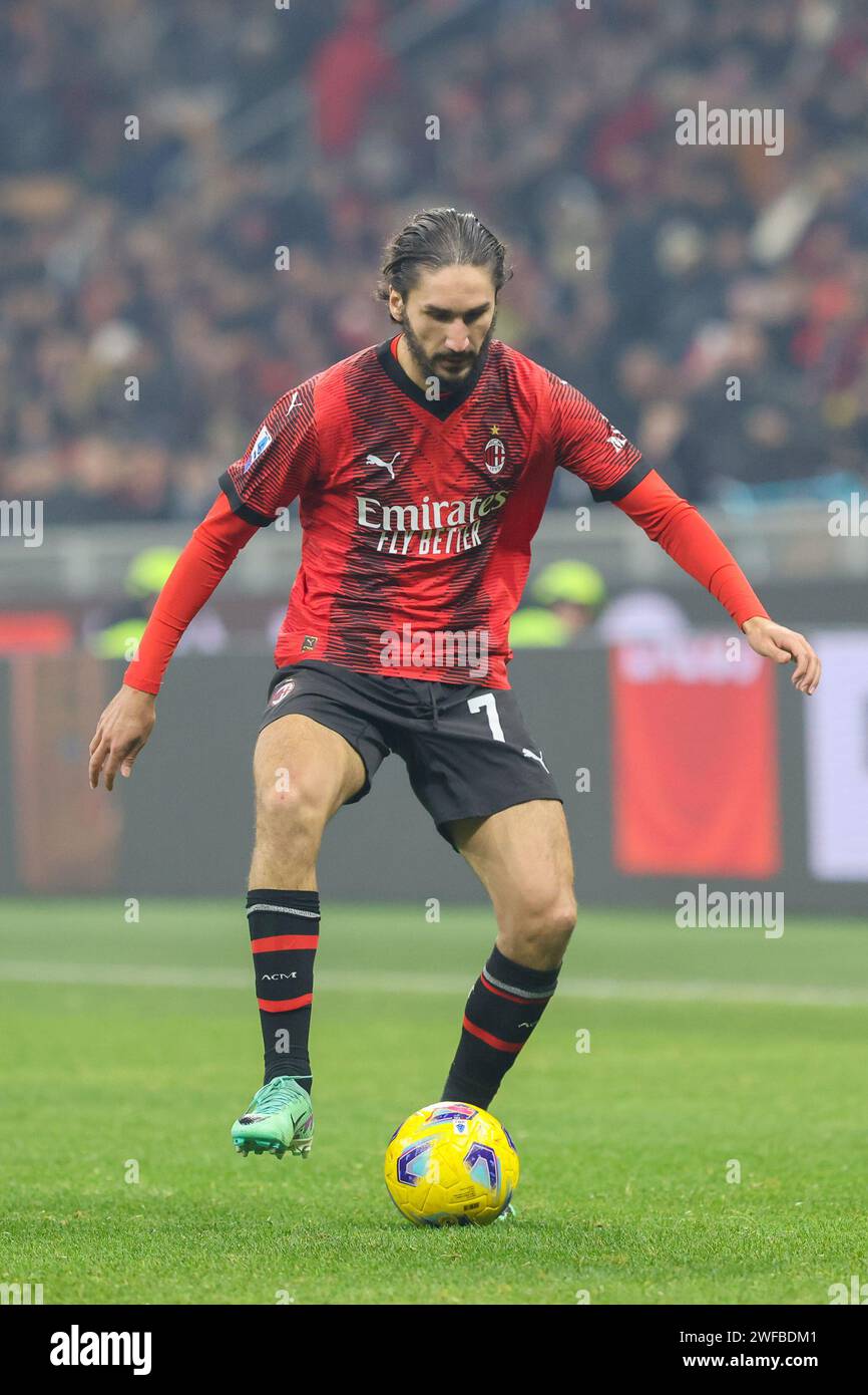 January 27 Milan - Italy - sport, soccer - Milan vs Bologna Italian ...