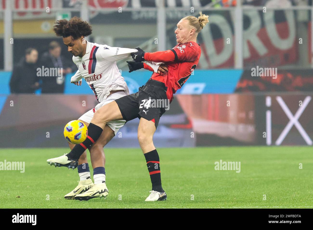 January 27 Milan - Italy - Milan vs Bologna Italian Championship 2023/ ...