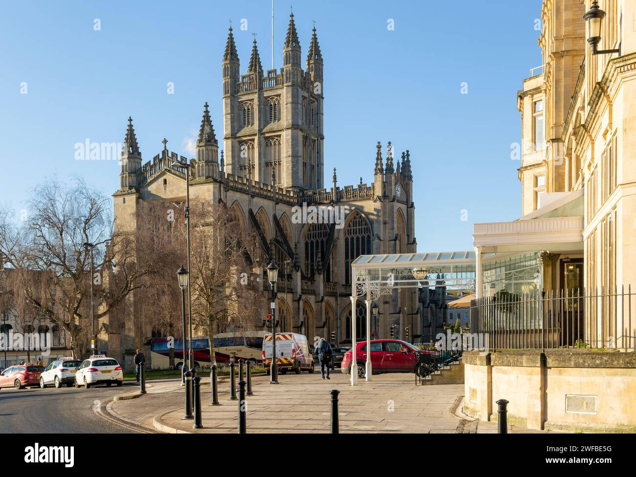 Abbey church building, Orange Grove, Bath, Somerset, England, UK former ...
