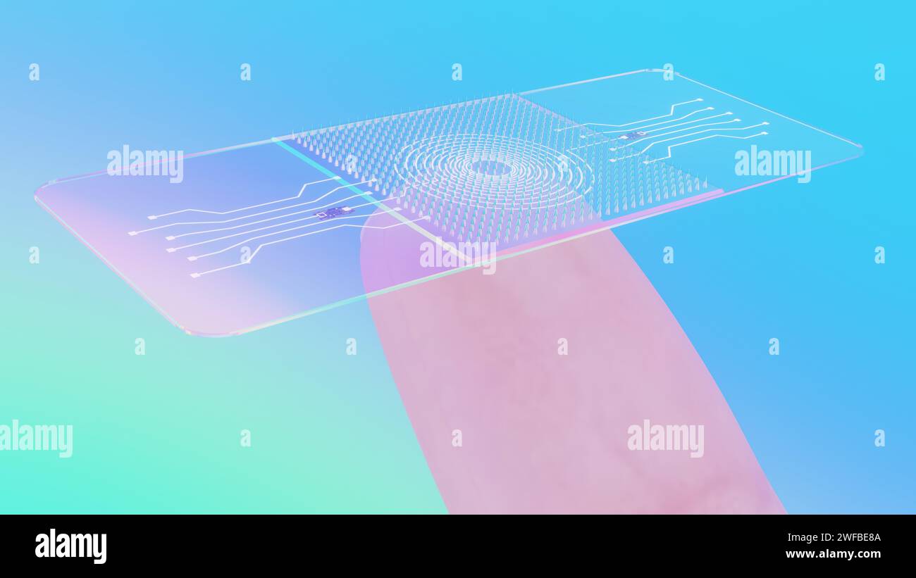 Hi Tech Vaccination Patch Close Up. Transdermal Vaccination: A ...