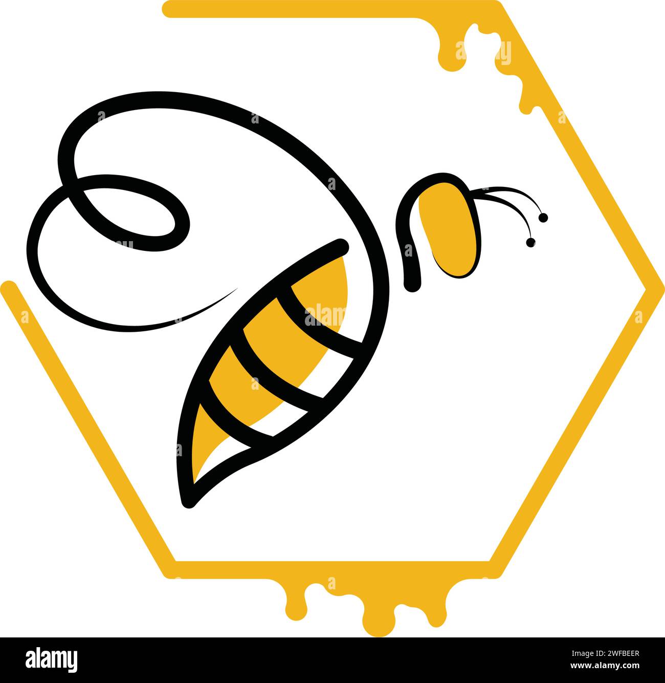 Nice bee Stock Vector Images - Alamy