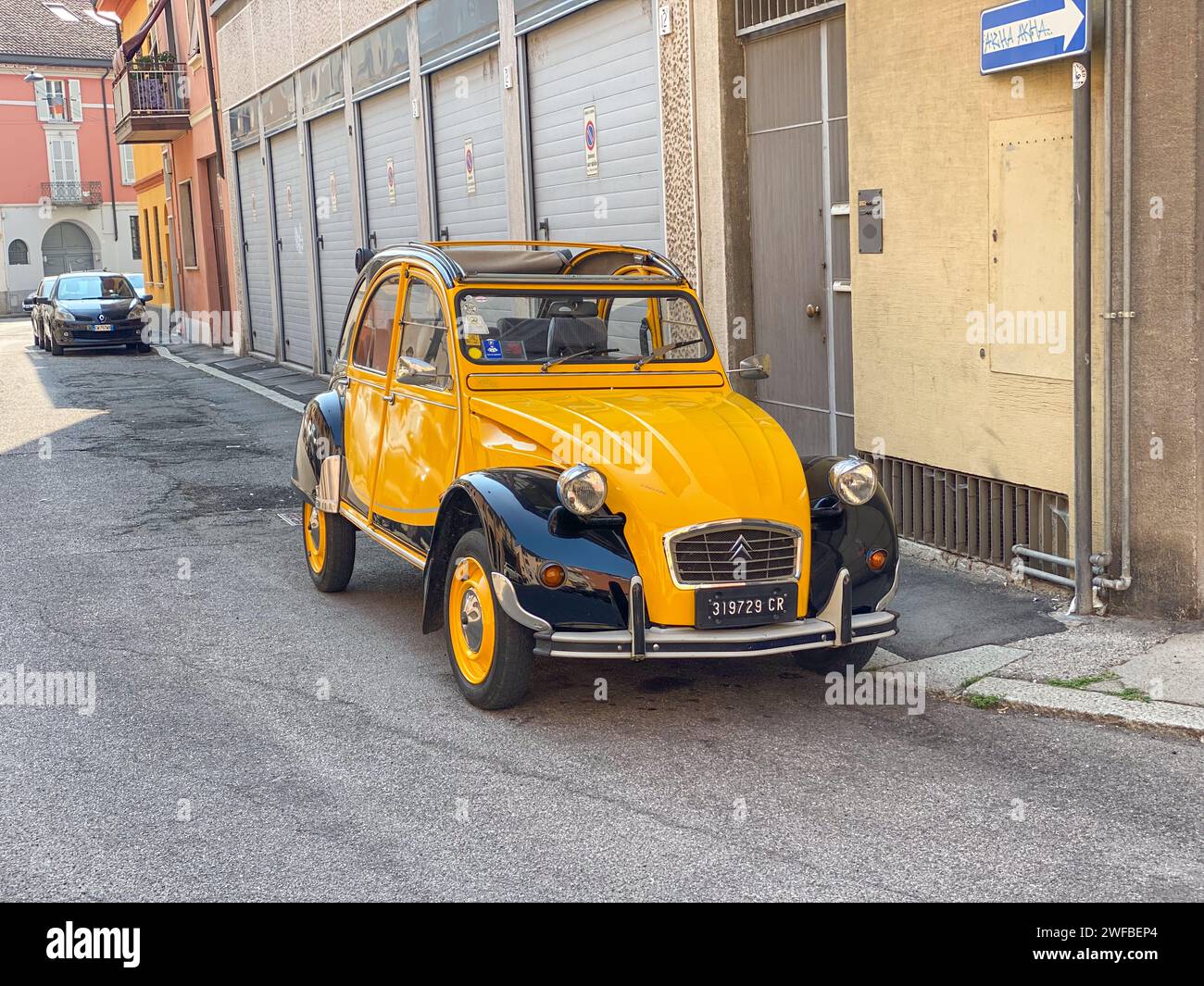 Cremona, Italy - June 25 2023 Citroen 2cv Charleston limited edition ...