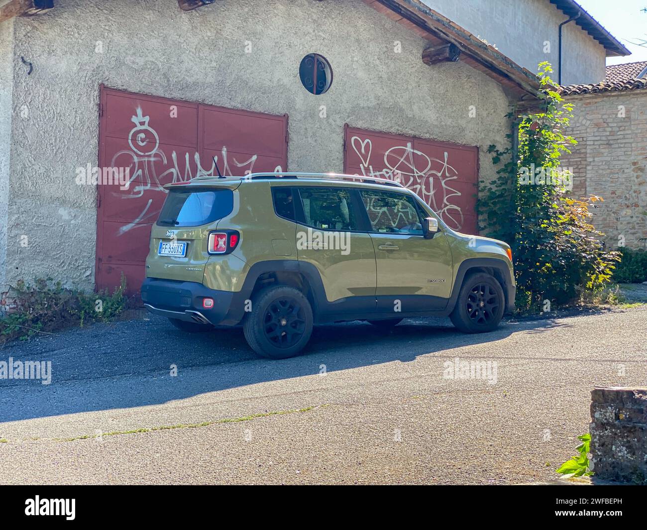 Cremona, Italy - June 25 2023 Jeep Renegade parked in the street Stock ...