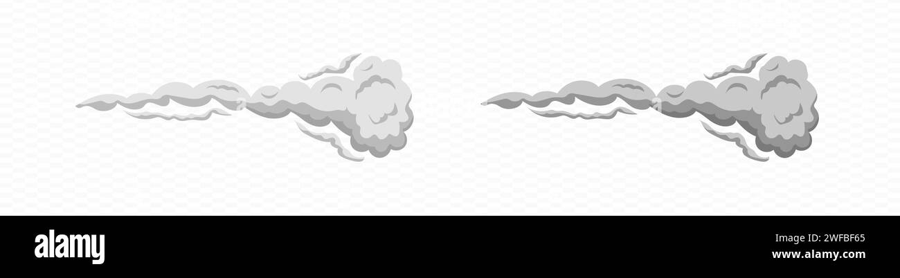 Smoke cartoon vector wind puff . Comic smoke puff Stock Vector Image ...