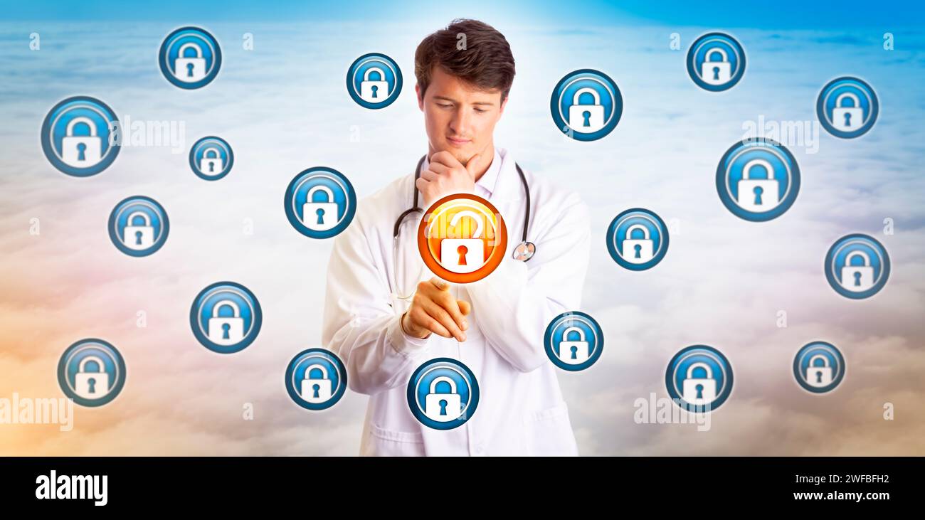 Cybersecurity in healthcare hi-res stock photography and images - Alamy