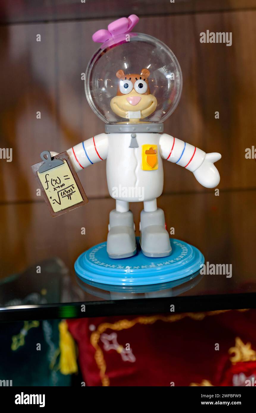Bendyfigs™ – Sandy Cheeks on display at the 2024 Toy Fair, Olympia ...