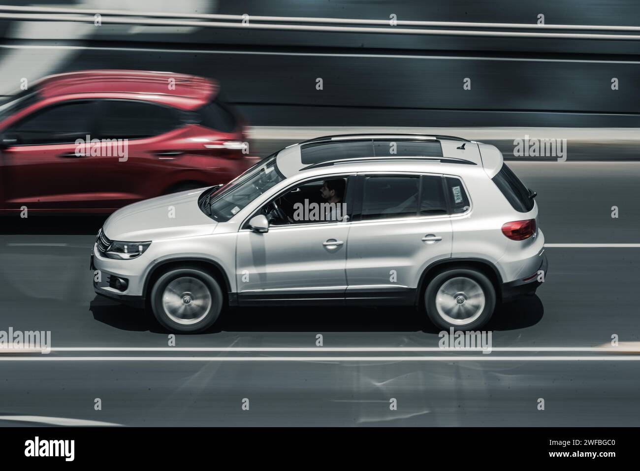 Street photography with cars, the basic transportation of humans Stock ...