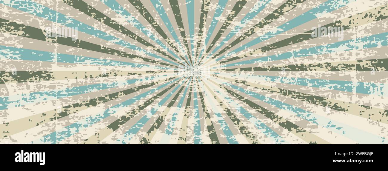 Vintage grunge shabby retro horizontal old poster background with ...