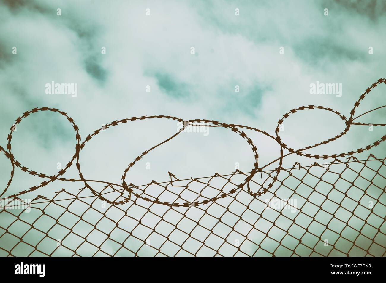 Jail fence hi-res stock photography and images - Alamy