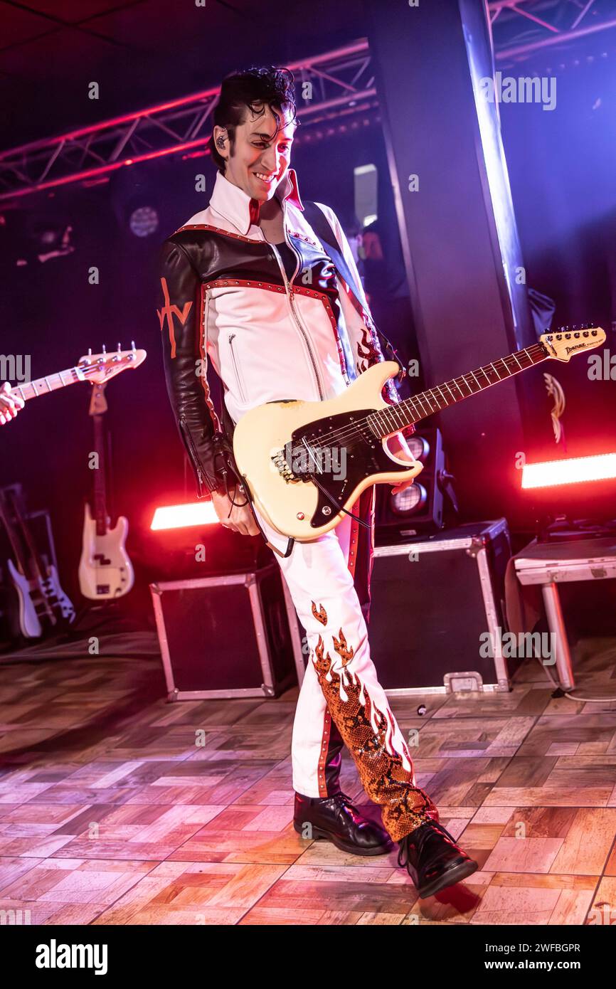 Milan, Italy. 29th Jan, 2024. The American rock musician Daniel Rocco ...