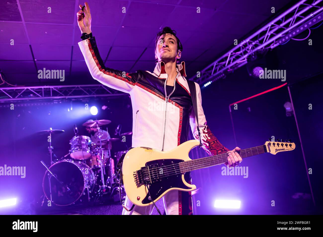 Milan, Italy. 29th Jan, 2024. The American rock musician Daniel Rocco ...