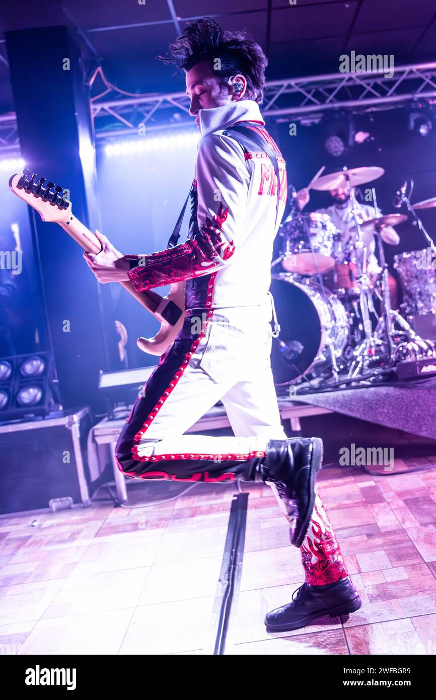 Milan, Italy. 29th Jan, 2024. The American rock musician Daniel Rocco ...