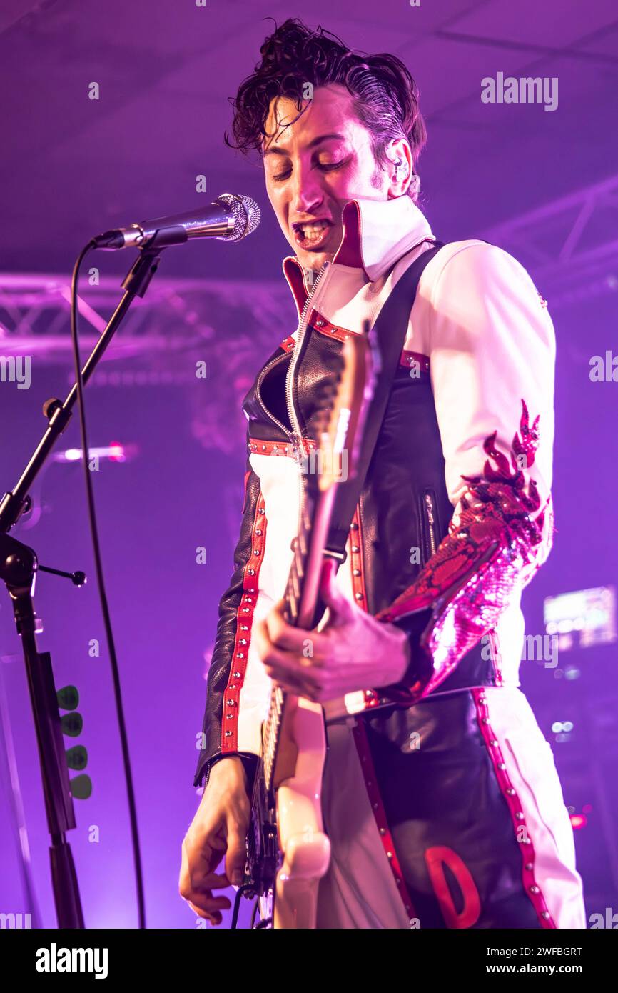 Milan, Italy. 29th Jan, 2024. The American rock musician Daniel Rocco ...