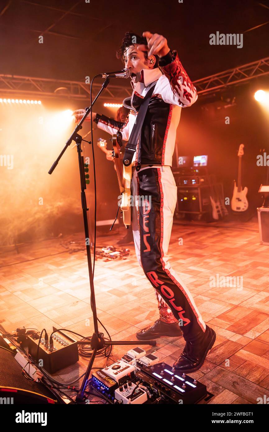 Milan, Italy. 29th Jan, 2024. The American rock musician Daniel Rocco ...