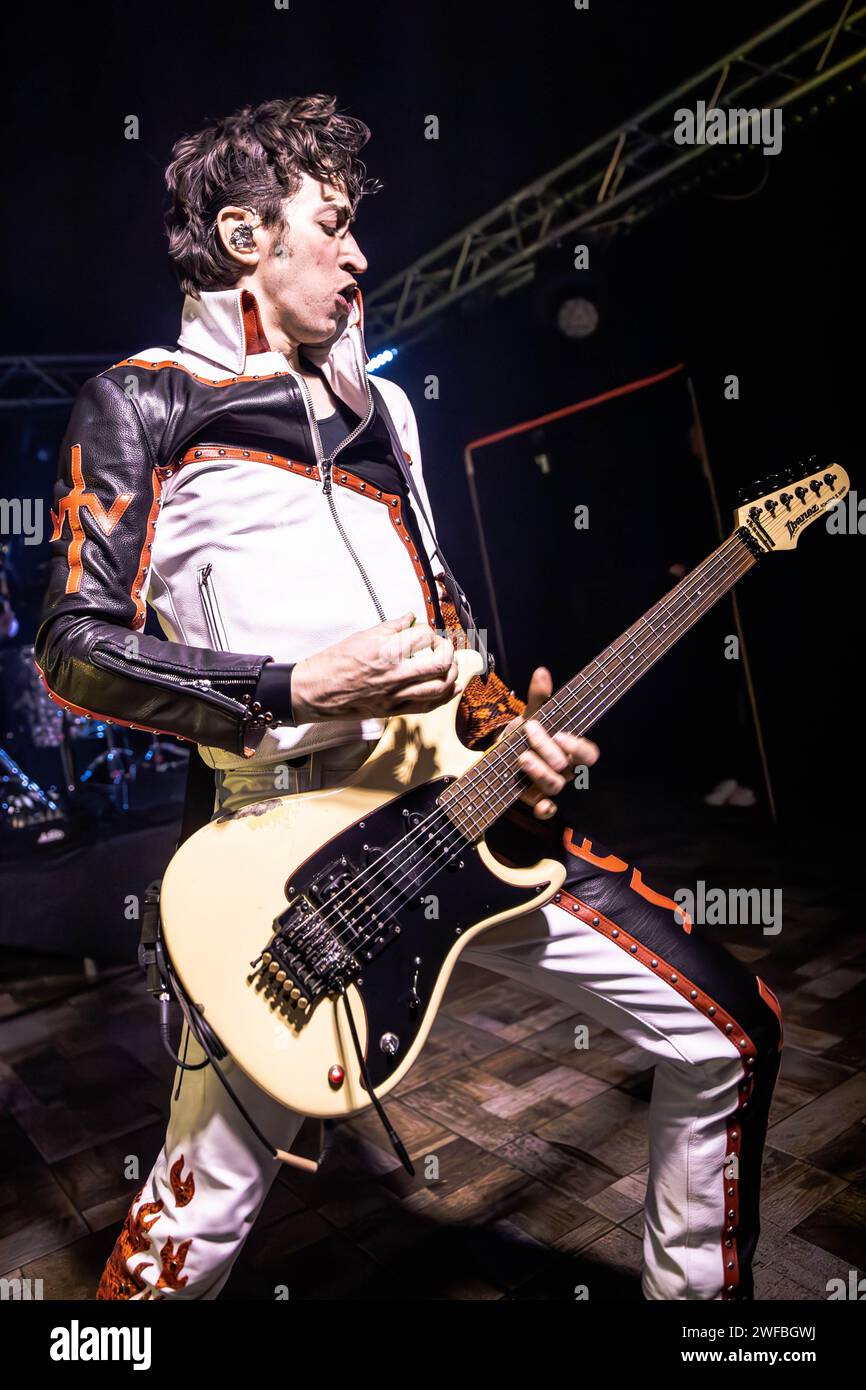 Milan, Italy. 29th Jan, 2024. The American rock musician Daniel Rocco ...