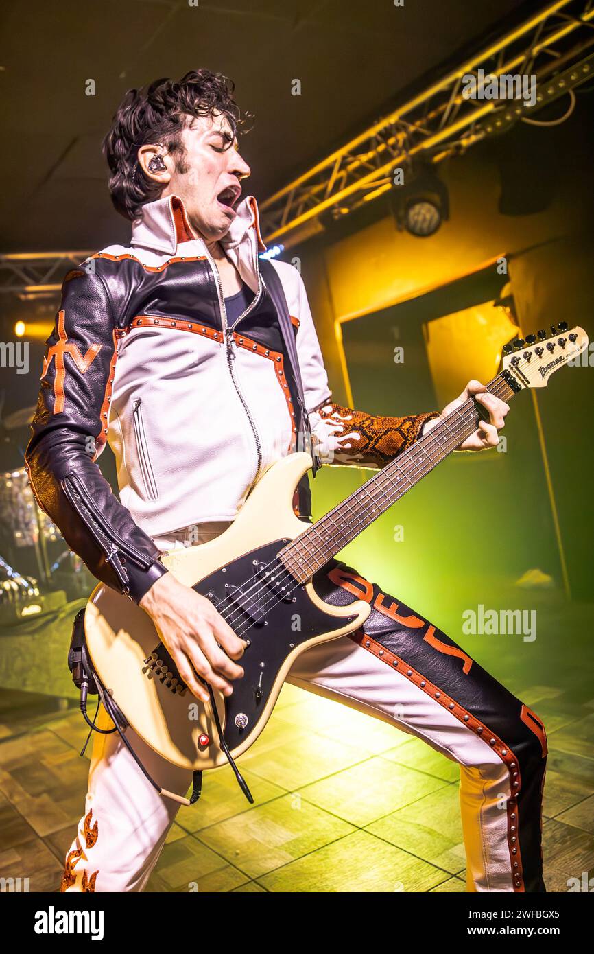 Milan, Italy. 29th Jan, 2024. The American rock musician Daniel Rocco ...