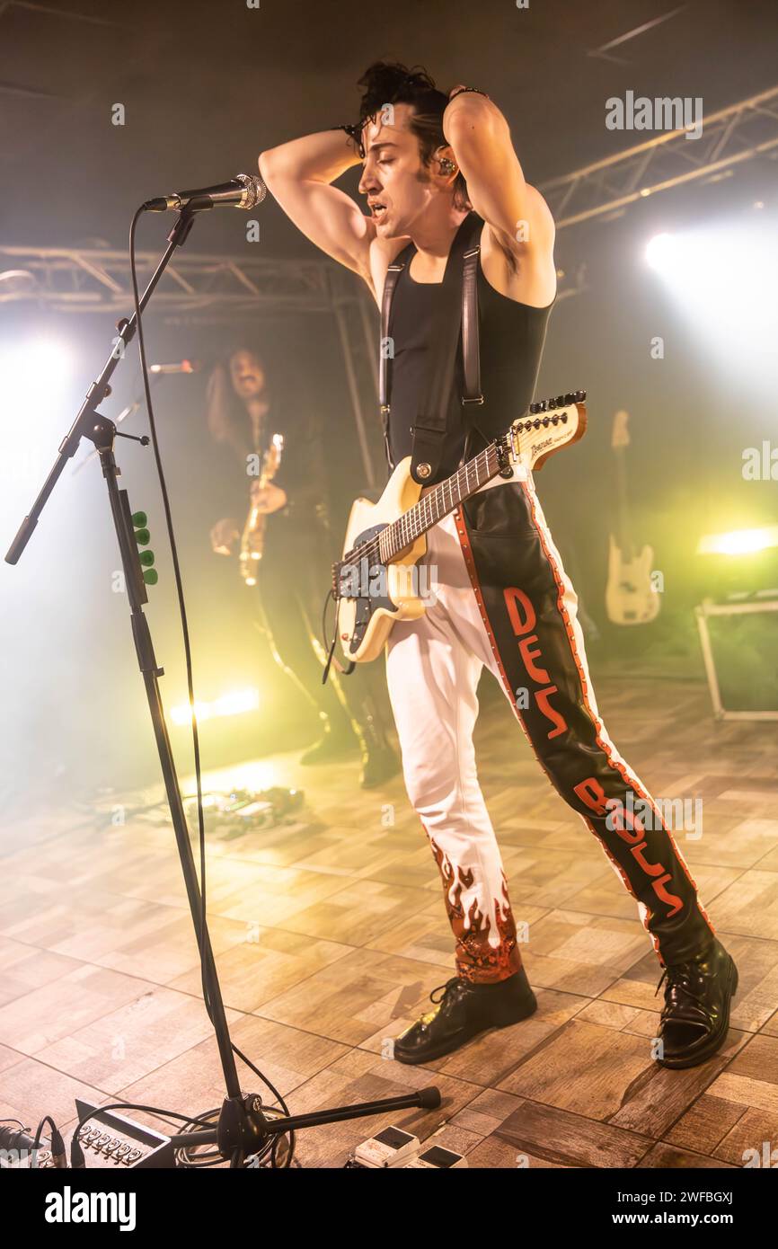 Milan, Italy. 29th Jan, 2024. The American rock musician Daniel Rocco ...