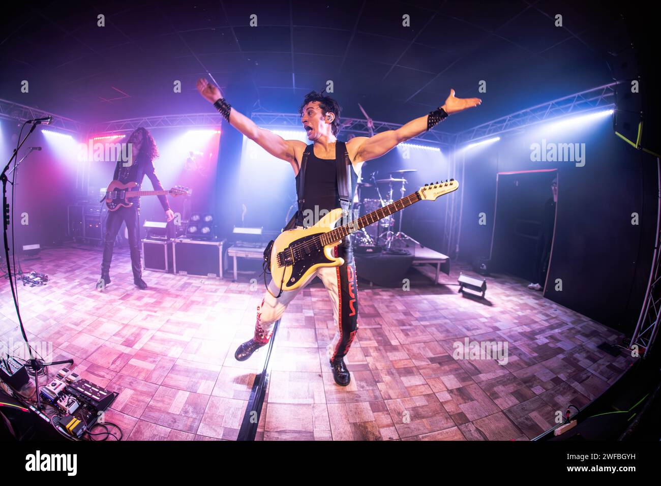 Milan, Italy. 29th Jan, 2024. The American rock musician Daniel Rocco ...