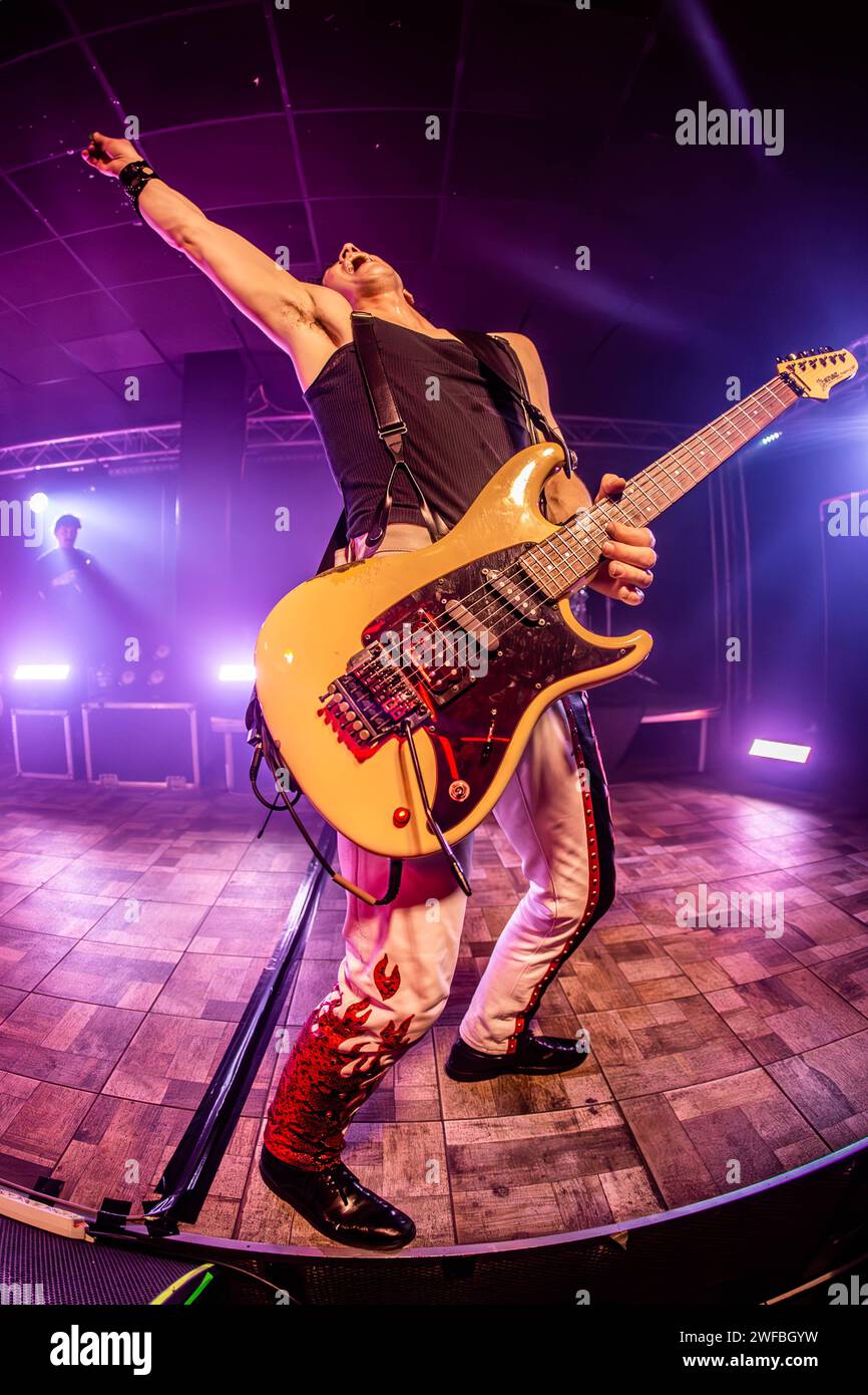 Milan, Italy. 29th Jan, 2024. The American rock musician Daniel Rocco ...